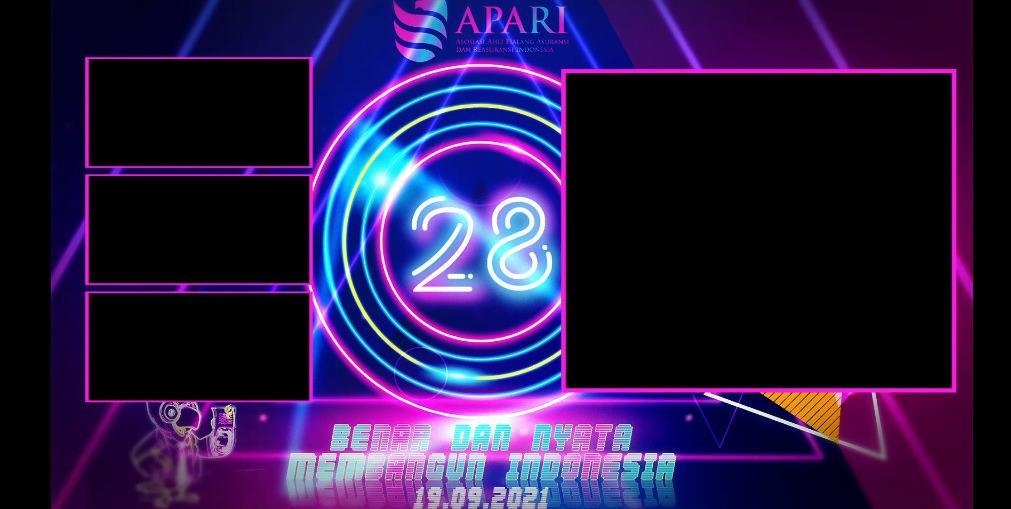 [Graphic Design] Virtual Background - APARI 28th Anniversary - Data Polis Development